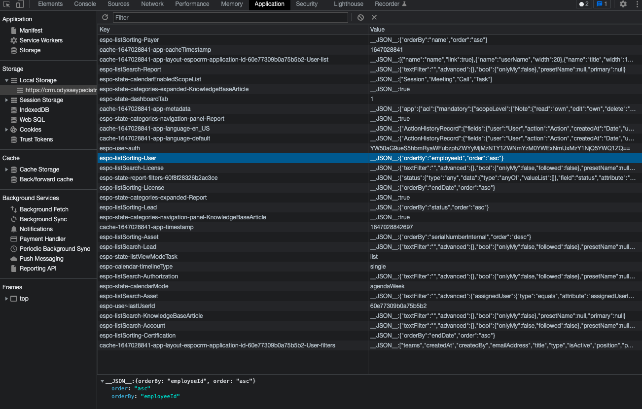 Setting sort order isn't working · Issue #2249 · espocrm/espocrm · GitHub