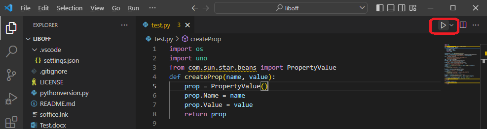 GitHub - jaidevparmar/liboff: LibreOffice + Python + VSCode