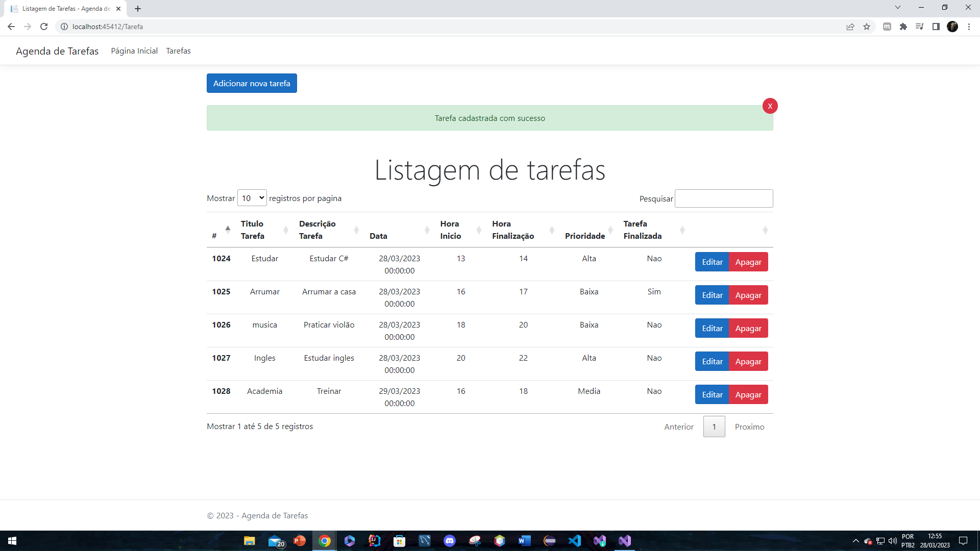 GitHub - VictorToledo36/Agenda-de-tarefas-: Crud simples C# SQL HTML CSS