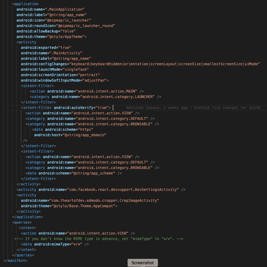 User cancelled the Auth in Android on Google login feature · Issue #678 · auth0/react-native ...