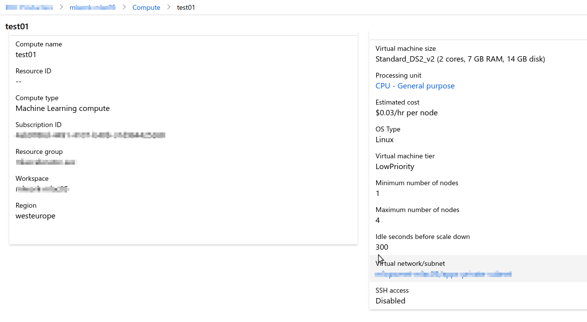 enable_node_public_ip doesn't have any effect in AmlCompute.provisioning_configuration due to ...