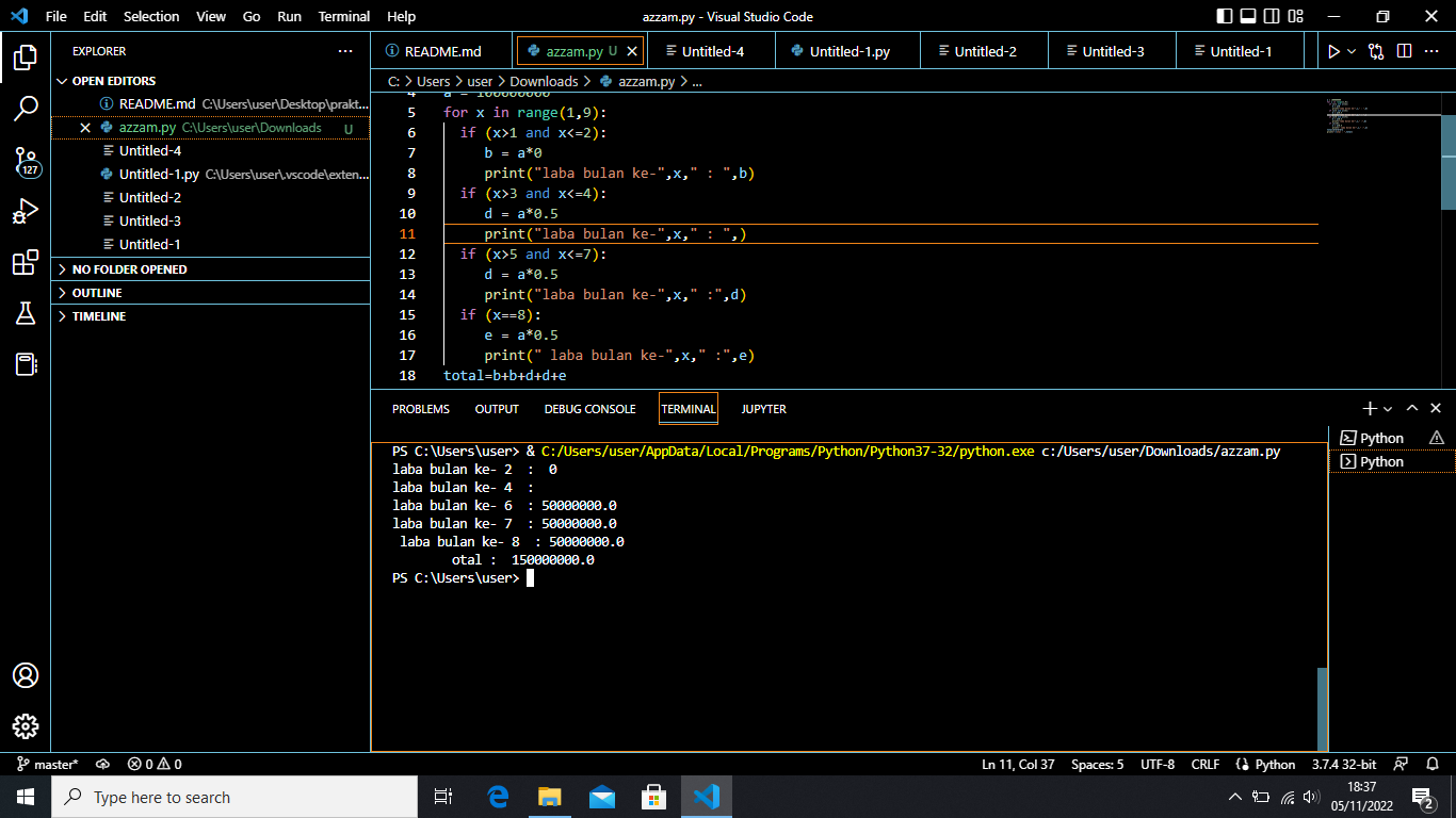 GitHub - azzamsauqirabbani/praktikum4-labpy03