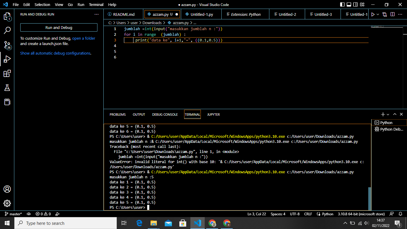 GitHub - azzamsauqirabbani/praktikum4-labpy03
