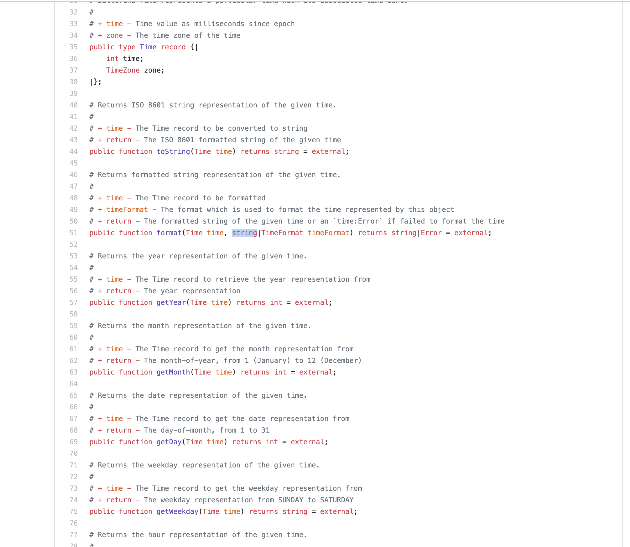 Document Formatting Patterns Used In Time Formatting · Issue 3982 · Ballerina Platform