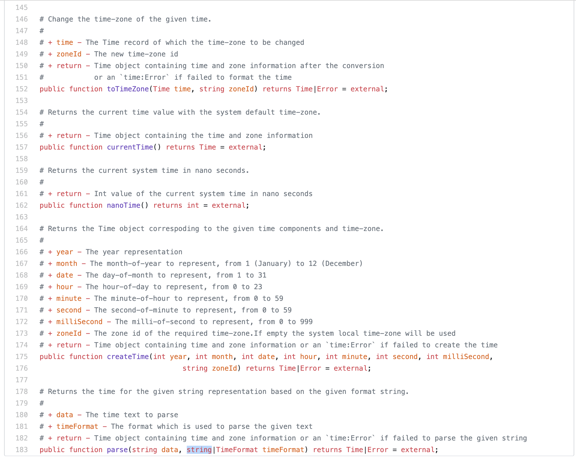Document Formatting Patterns Used In Time Formatting · Issue 3982 · Ballerina Platform