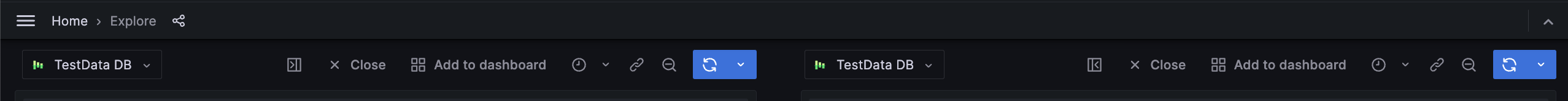 Explore: move items out of topnav & use canvas variant for toolbar buttons · Issue #60974 ...
