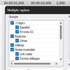 [Feature Request] Option to select all/none in the 'Groups' section of the 'Multiple Replace ...