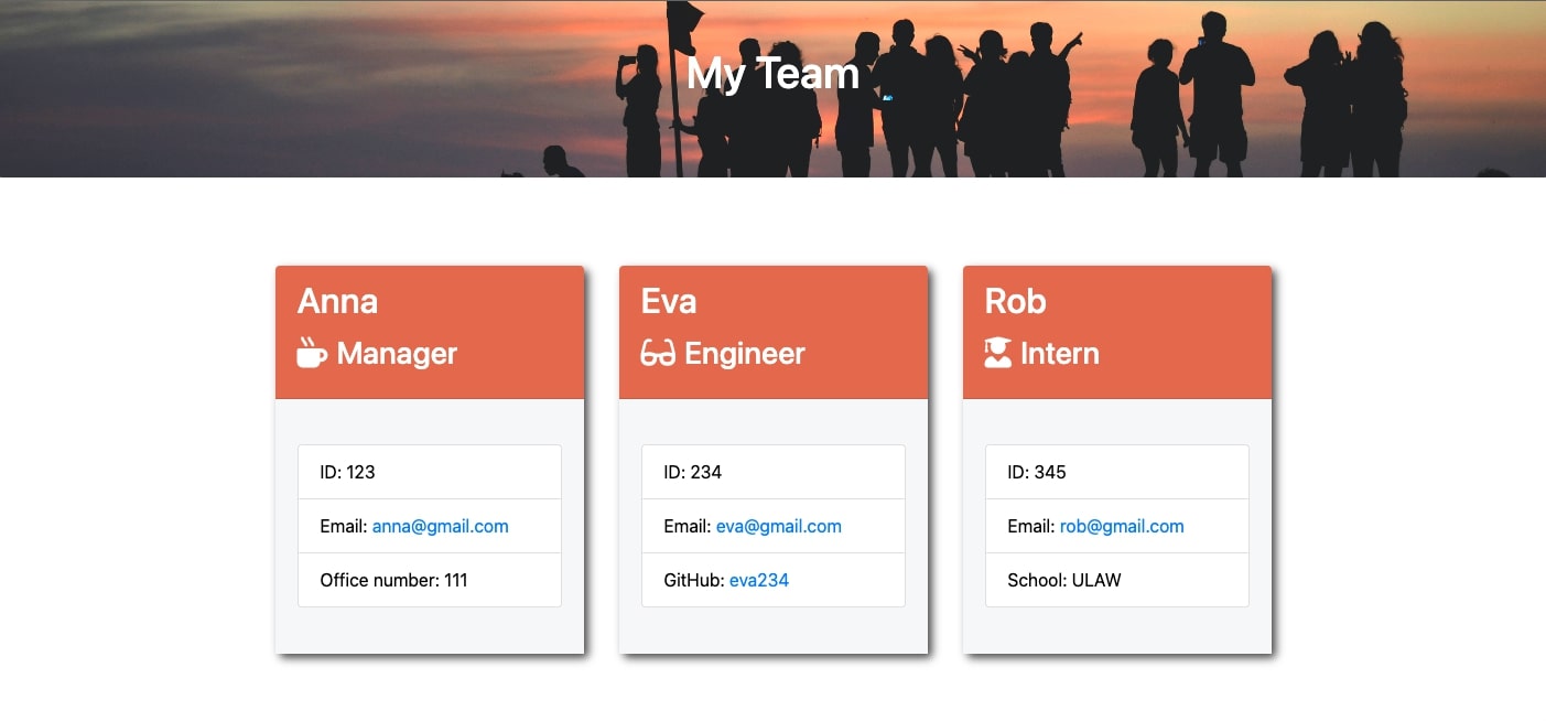GitHub - mrsannanoga/OOP-team-profile-generator GitHub - mrsannanoga/OOP-team-profile-generator