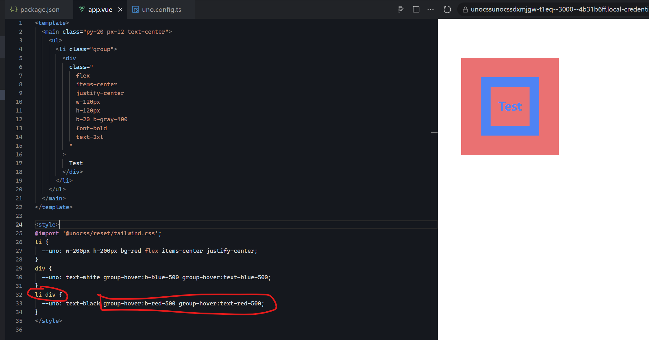 Transformerdirectives `group Hover` Not Works On More Css Selectors · Issue 2749 · Unocss