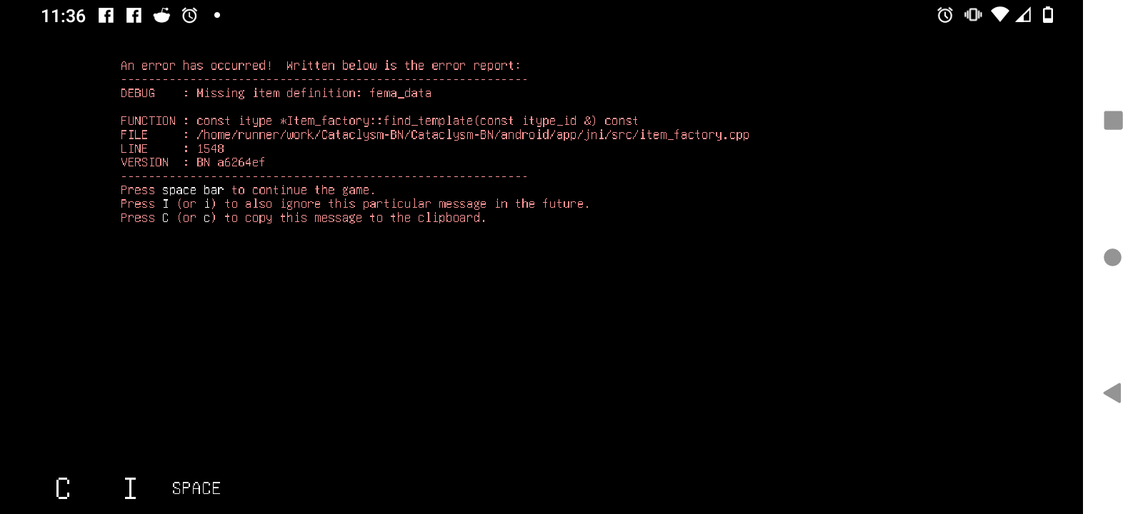 Missing item definition for fema_data. · Issue #2147 · cataclysmbnteam/Cataclysm-BN · GitHub
