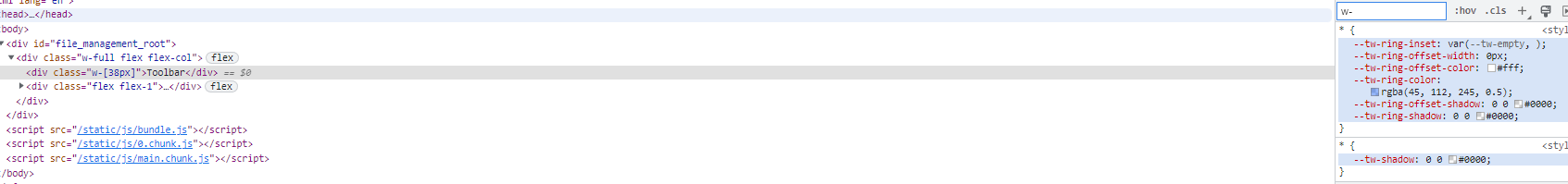 w-[38px] The custom style of the selection number is invalid ...