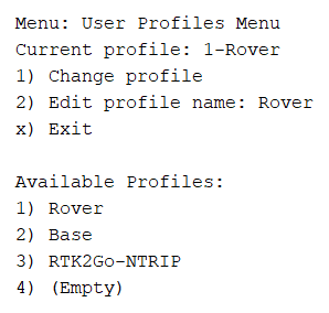 Feature request : User Profiles · Issue #71 · sparkfun/SparkFun_RTK_Firmware · GitHub