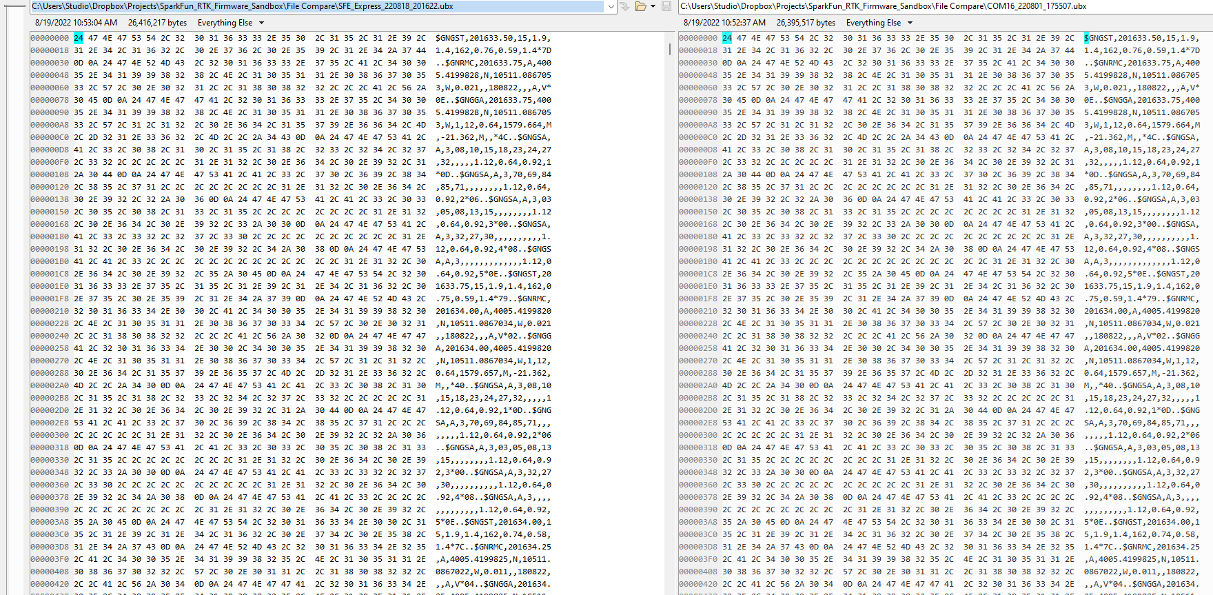 NMEA checksum error! · Issue #119 · sparkfun/SparkFun_RTK_Firmware · GitHub
