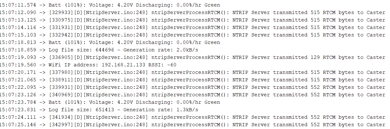 Slowness in sending ntrip corrections v2.6 28/10/2022 · Issue #362 ...