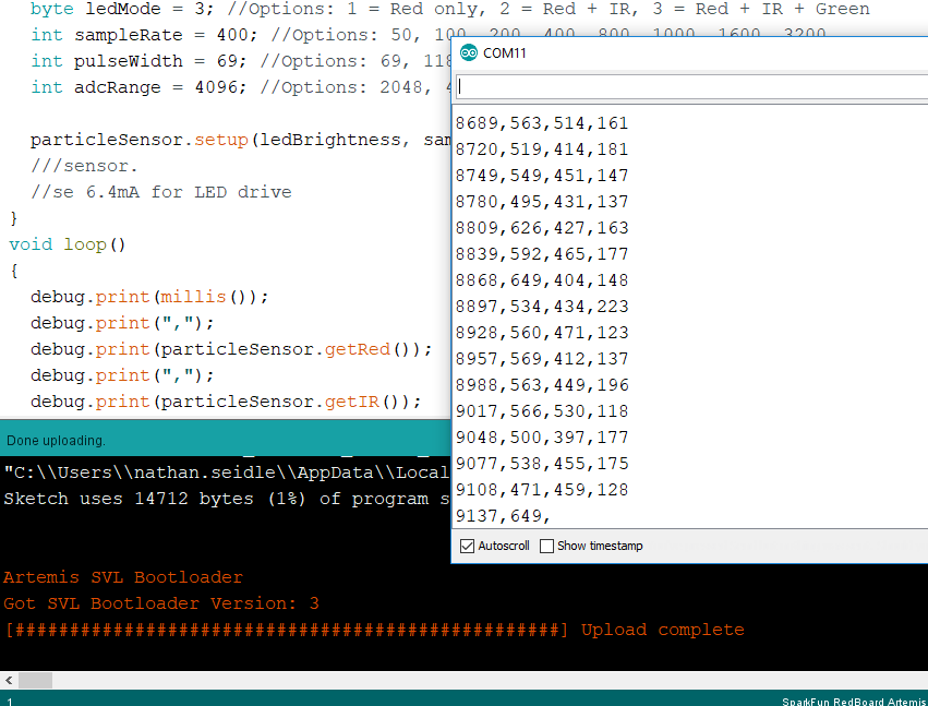 Upload fails when connected to MAX30105 breakout board · Issue #69 · sparkfun/Arduino_Apollo3 ...