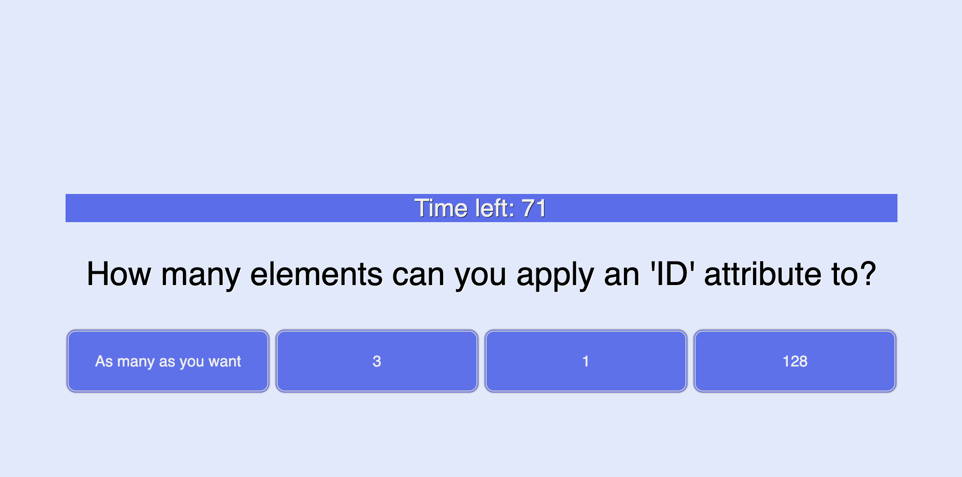 GitHub - cedarwilliams3/code-quiz: A quiz to test your coding skills!