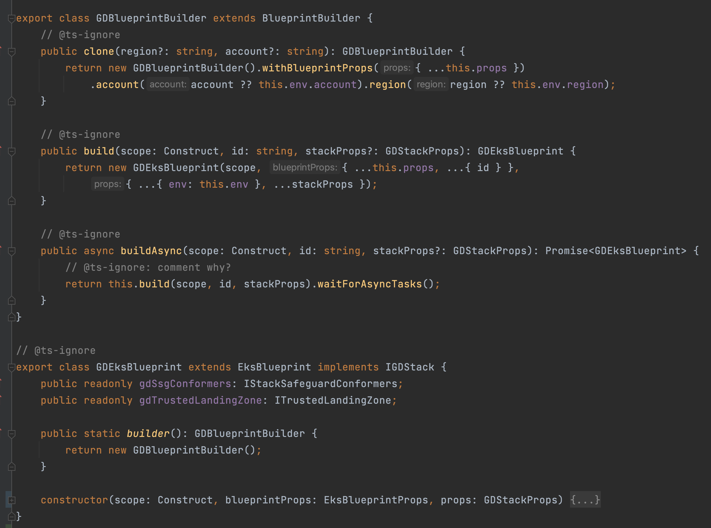 Use Generics To Return Eksblueprint In Class Blueprintbuilder To Enable Creation Of Custom