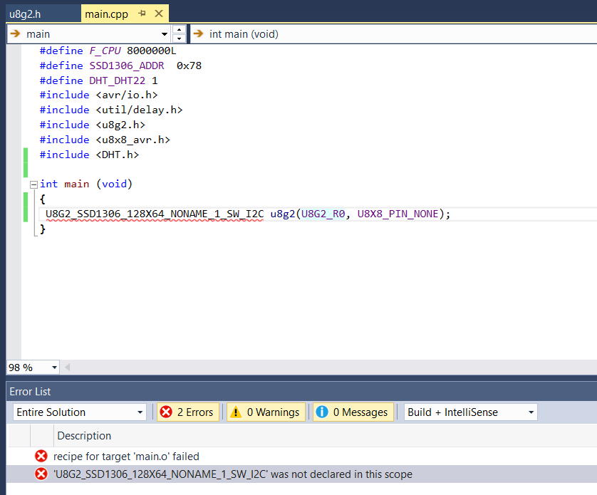 Cant add ssd1306 128x64 · Issue #2020 · olikraus/u8g2 · GitHub