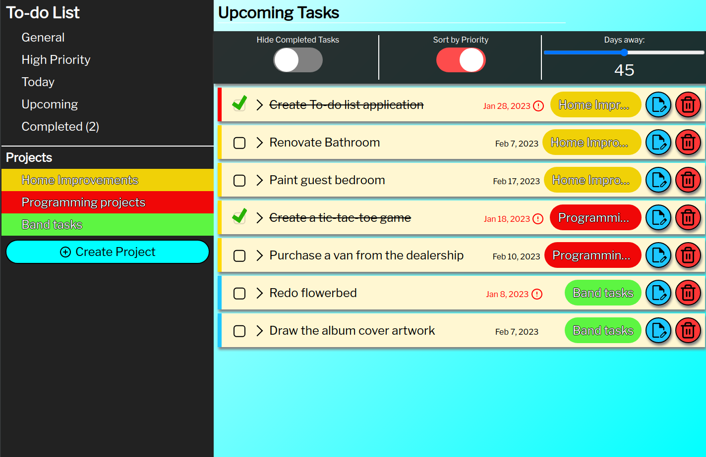 GitHub - snaeem3/To-do-list: An application to keep track of your ...