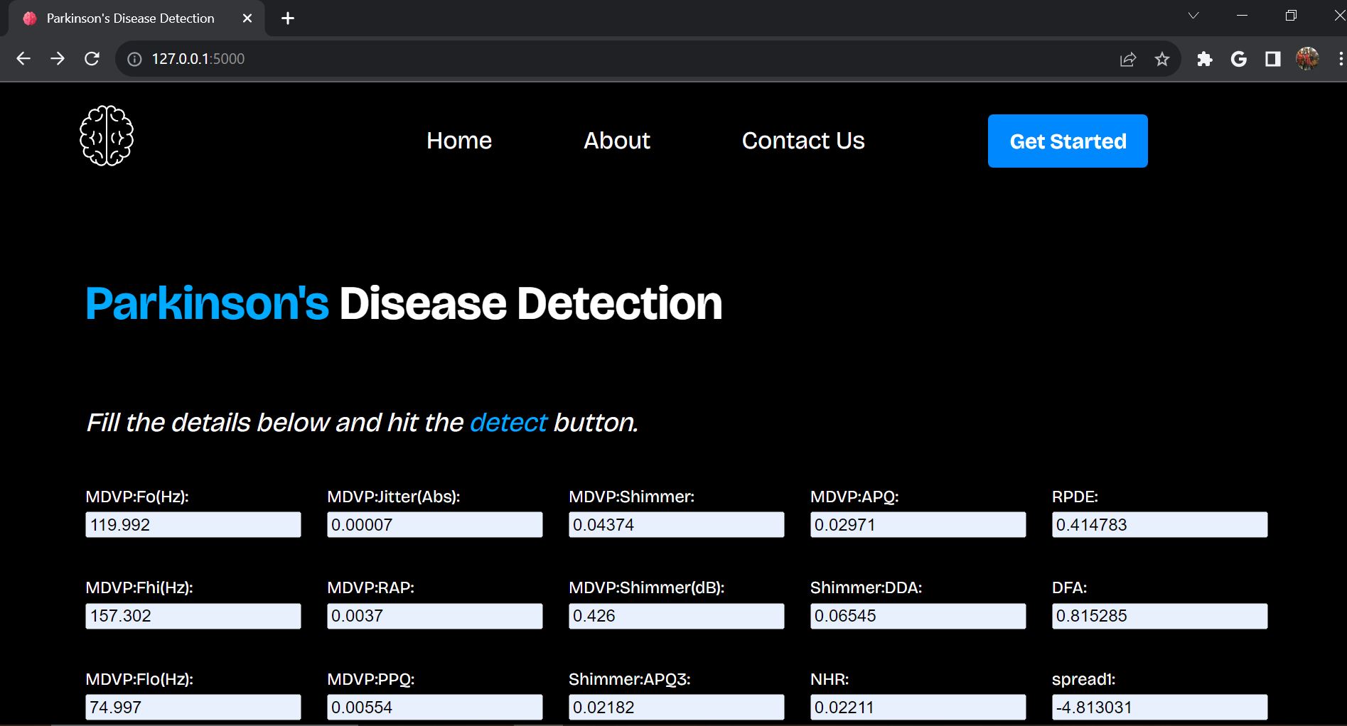 GitHub - deepdubey197/CodeClauseInternship_Parkinson-Disease-Detection: The Parkinson's Disease ...