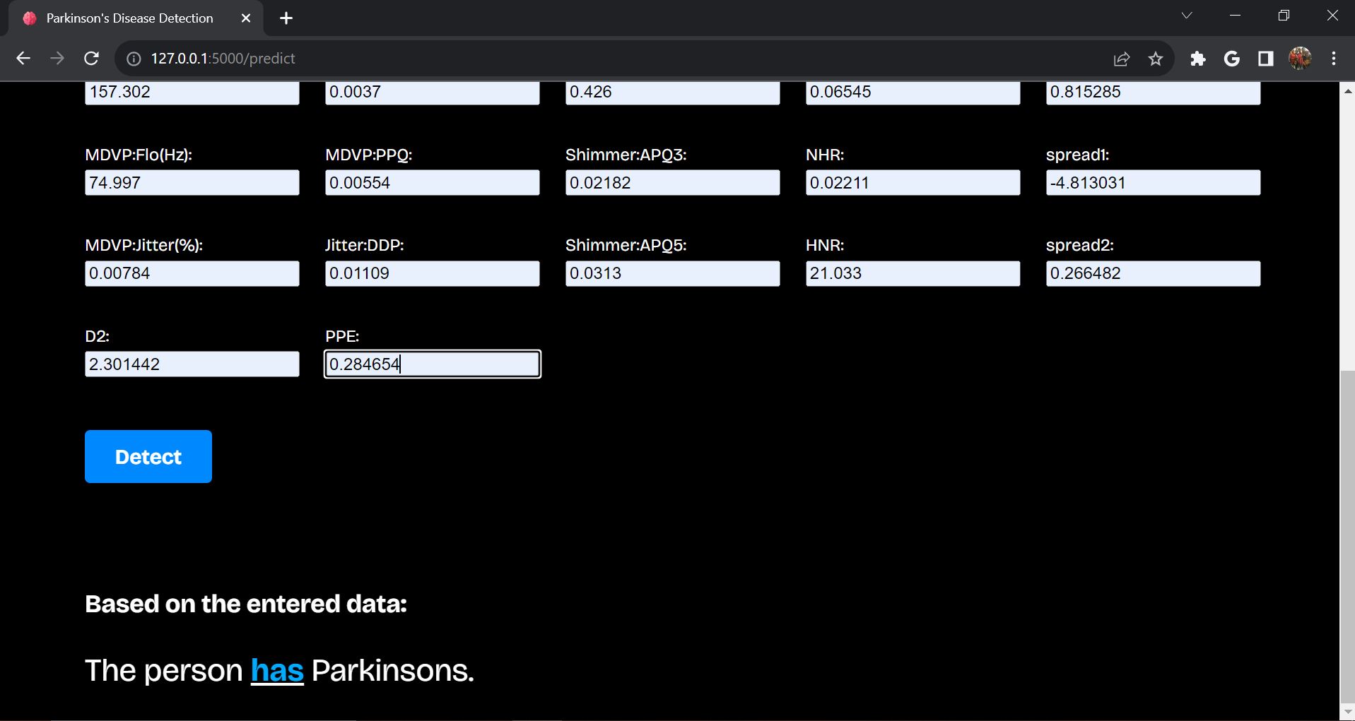 GitHub - deepdubey197/CodeClauseInternship_Parkinson-Disease-Detection: The Parkinson's Disease ...