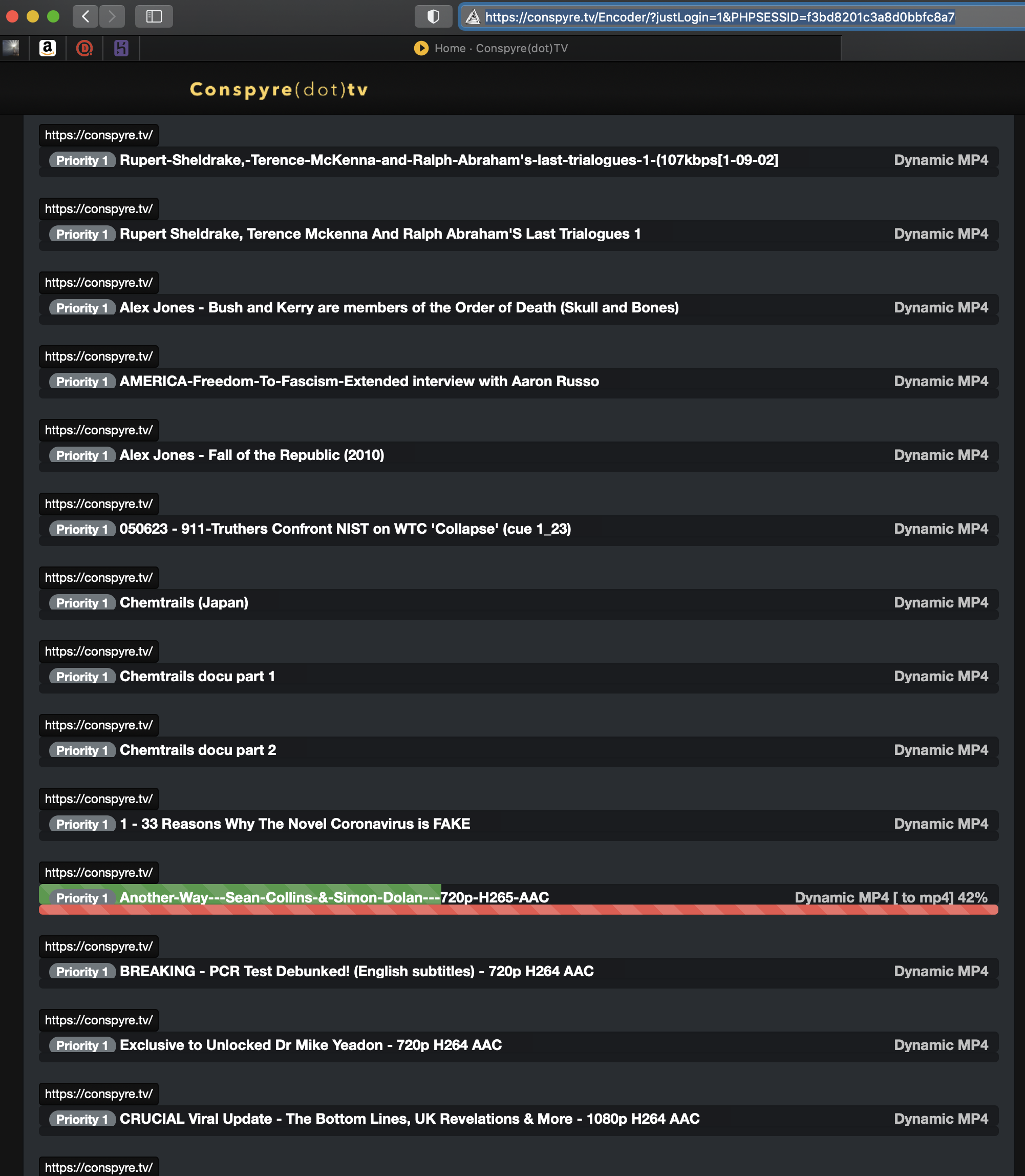 What does it mean when encodes are "stuck above the currently encoding ...