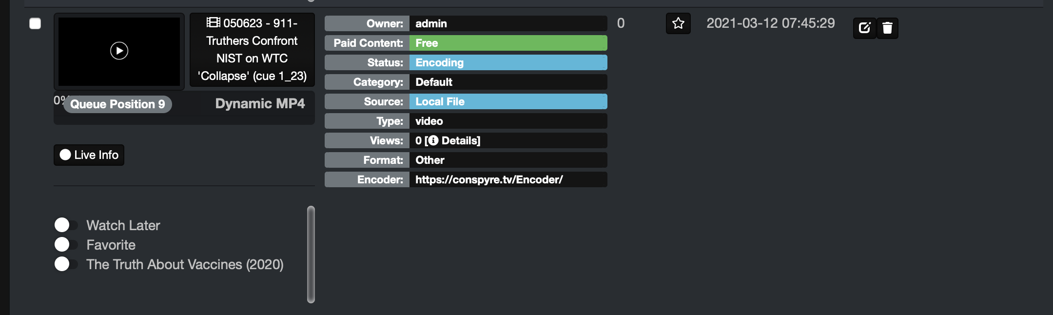 What does it mean when encodes are "stuck above the currently encoding ...