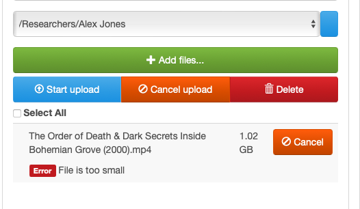 What Causes Encoder Upload To Fail Error File Is Too Small Happens After Queuing A Bunch To
