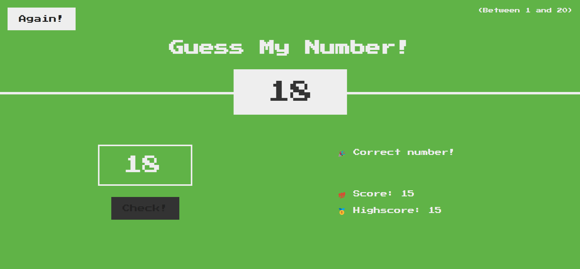 GitHub - Rivki7/guess-my-number: Guess My Number Game. Made as part of JS course on Udemy by ...