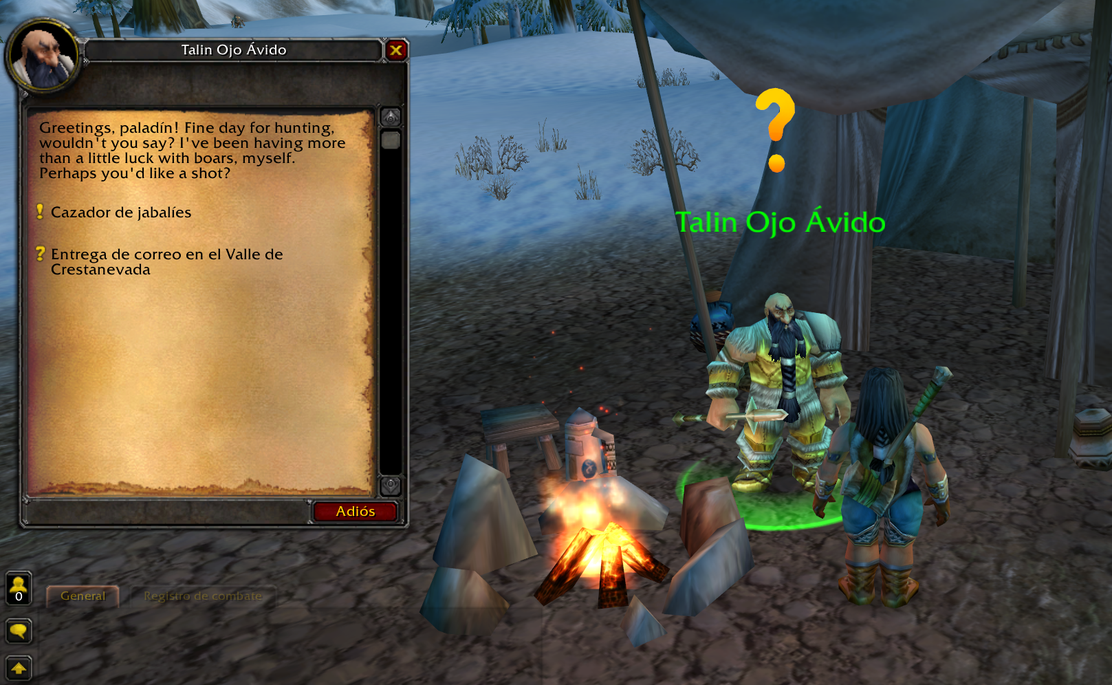 Talin Keeneye gossip missing spanish translation · Issue #13675 · azerothcore/azerothcore-wotlk ...