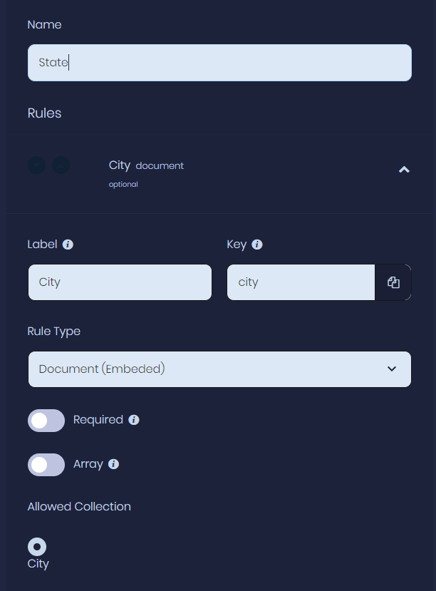 🐛 Bug Report: Can't add Rule for single embedded Document (without Array option) via UI on ...