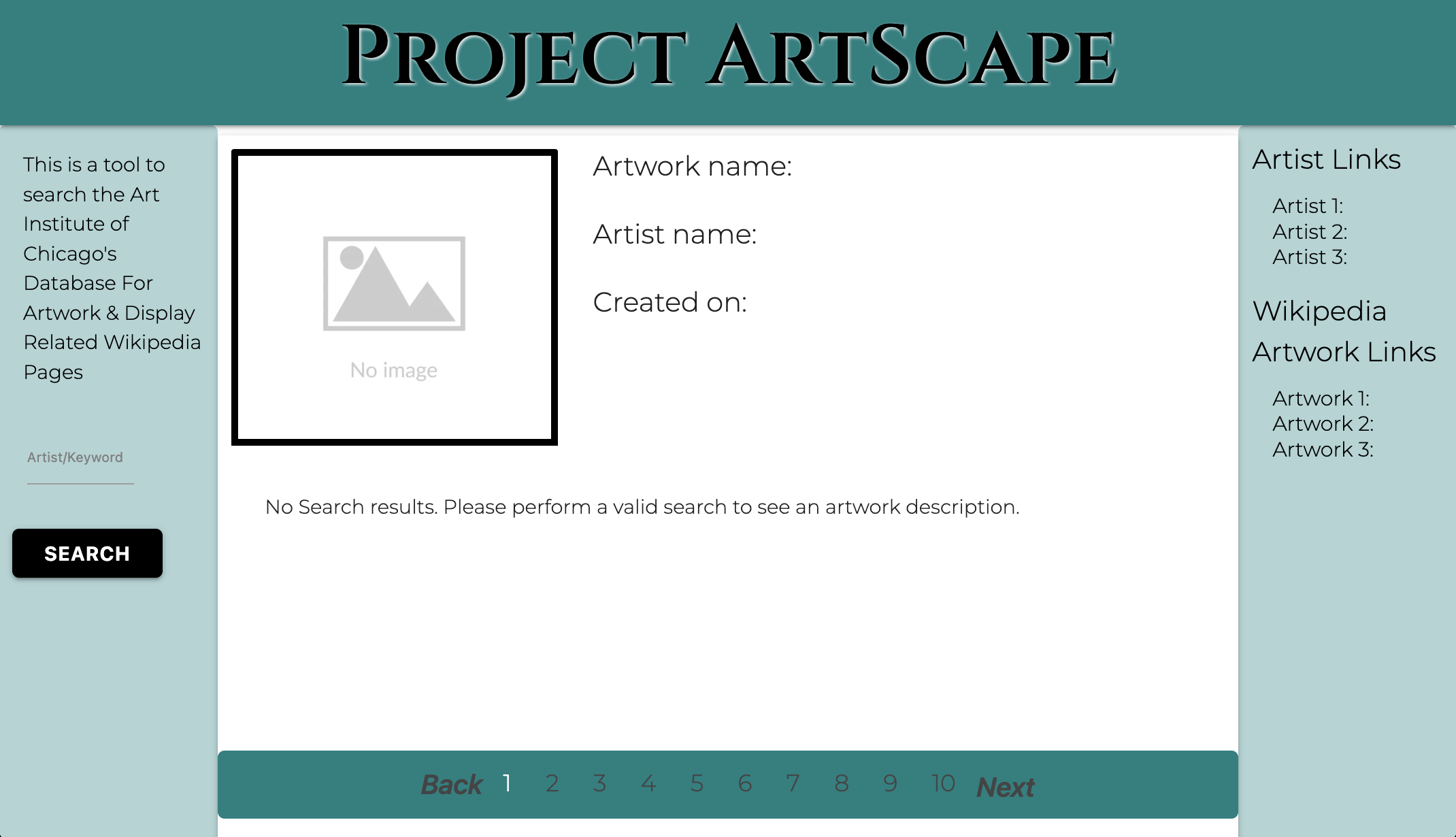 GitHub - hmccarthy1/Project-ArtScape: Website to search Art Institute of Technology by ...