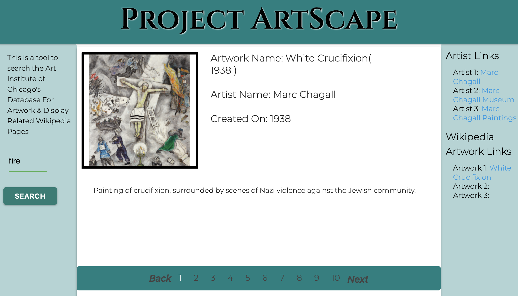 GitHub - hmccarthy1/Project-ArtScape: Website to search Art Institute of Technology by ...