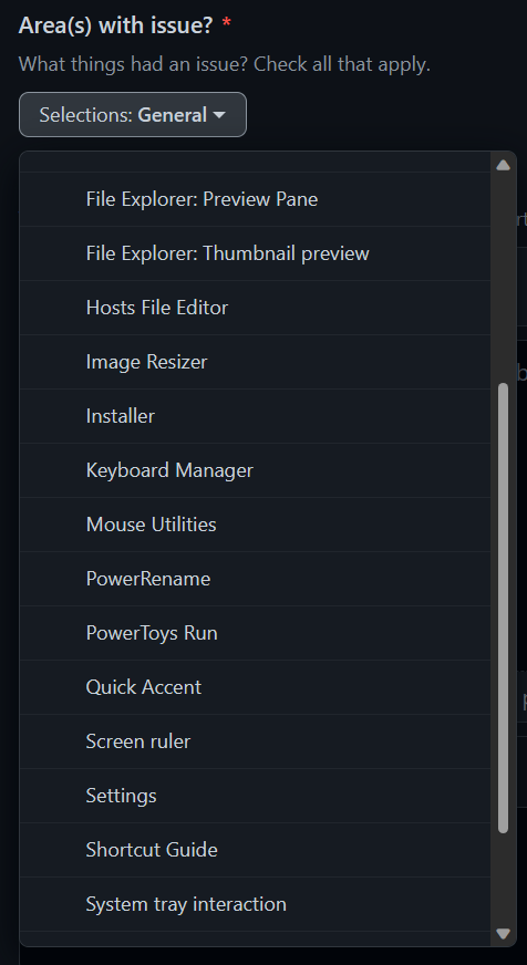 [PastePlain] Needs option listing in "Area(s) with issue?" dropdown when filing bugs · Issue ...
