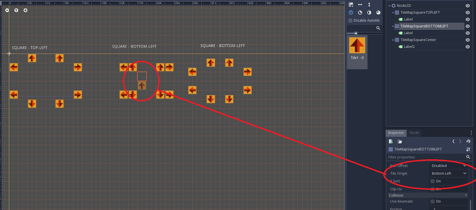 Tilemap origin BOTTOM_LEFT and CENTER displaces offset texture and I think it should not ...