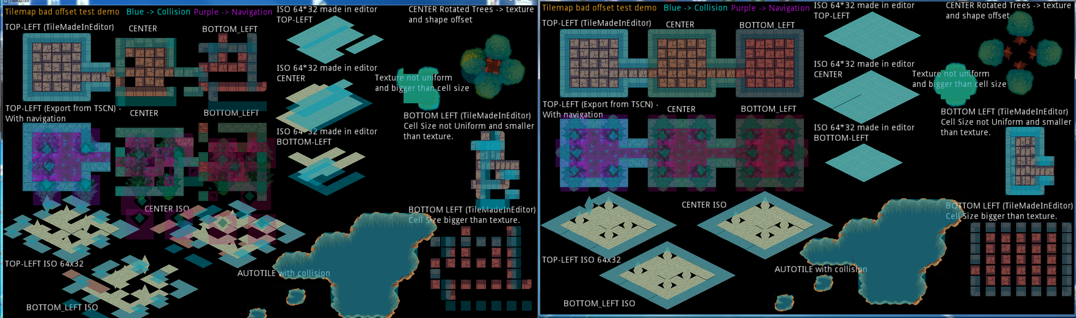 Tilemap origin BOTTOM_LEFT and CENTER displaces offset texture and I think it should not ...