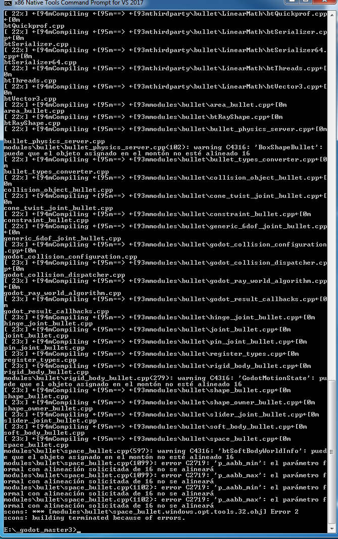 Godot doesn´t compile for win x86 · Issue #28949 · godotengine/godot ...