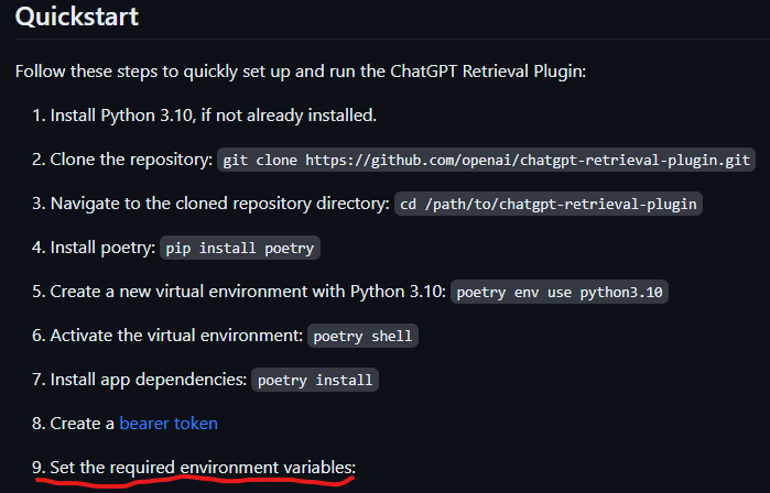 The readme doesn't say where to put the environment variables? · Issue #310 · openai/chatgpt ...