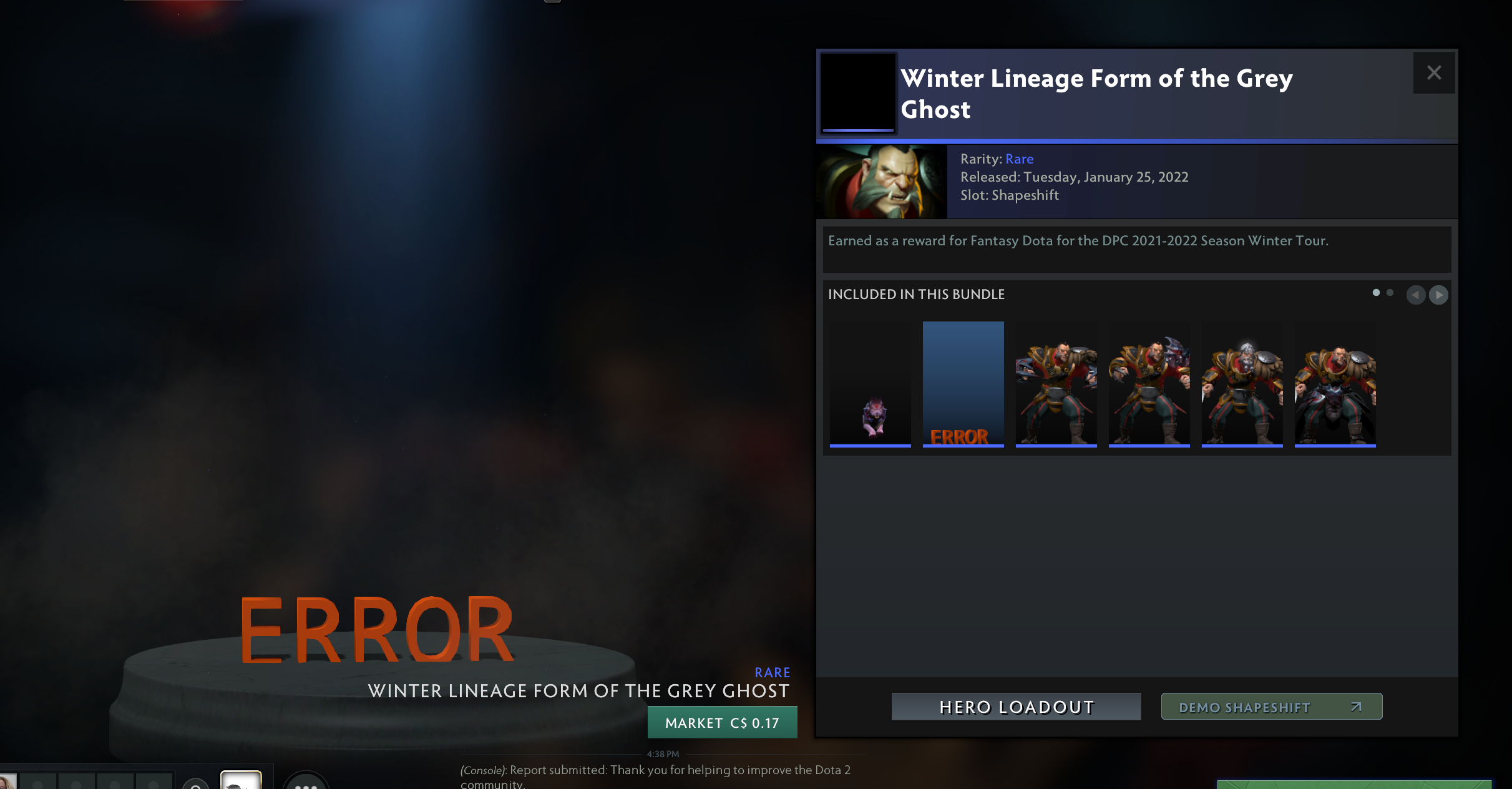 Lycans wolf skin bug · Issue #7432 · ValveSoftware/Dota2-Gameplay · GitHub