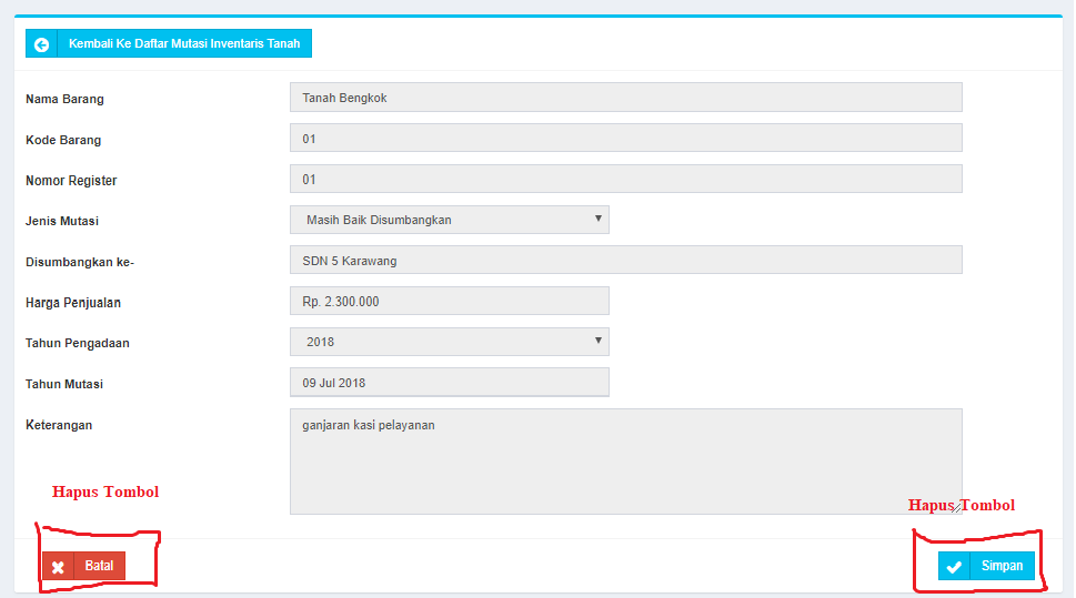 [tampilan-admin] Perbaiki tombol yang tidak berfungsi pada menu Mutasi ...