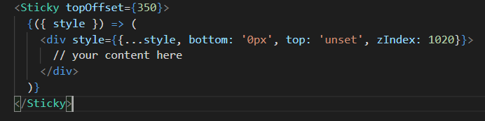 Also stick to bottom of StickyContainer · Issue #150 · captivationsoftware/react-sticky · GitHub