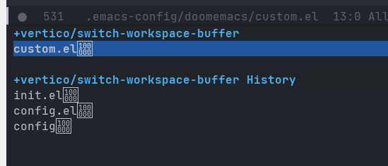 vertico +icons can't work for "switch workspace buffer" and "consult-buffer" · Issue #5763 ...