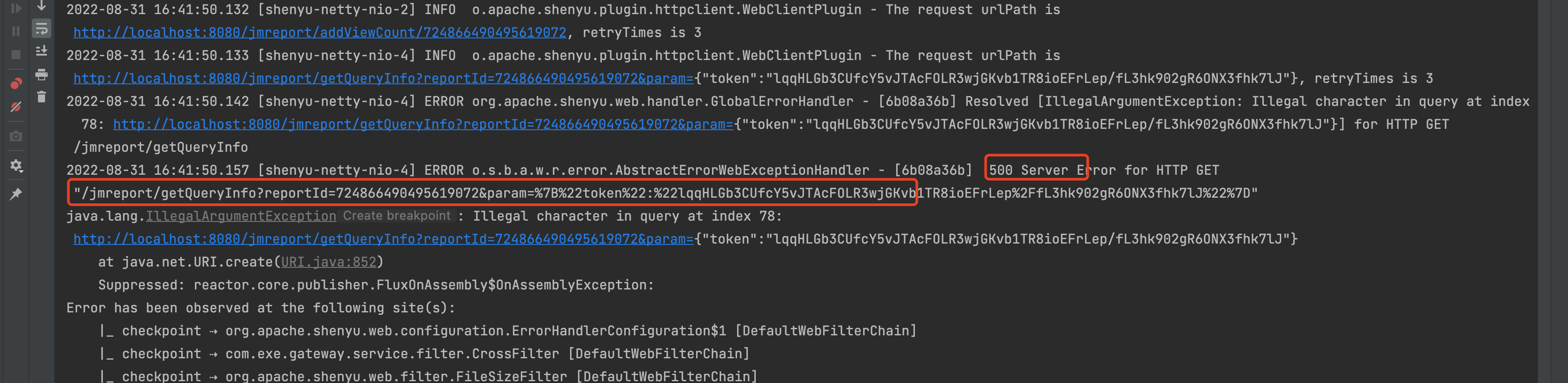 网关转发到积木报表部分接口报错 · Issue #1243 · jeecgboot/jimureport · GitHub