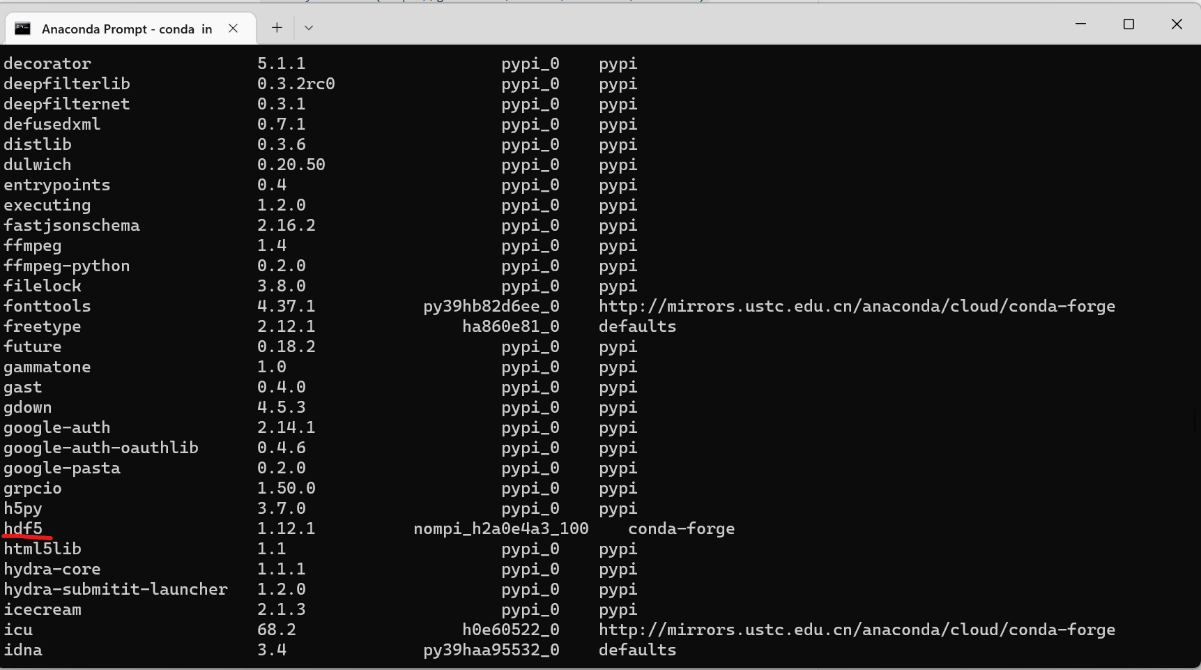 failed to run custom build command for `hdf5-sys v0.8.1 (https://github ...