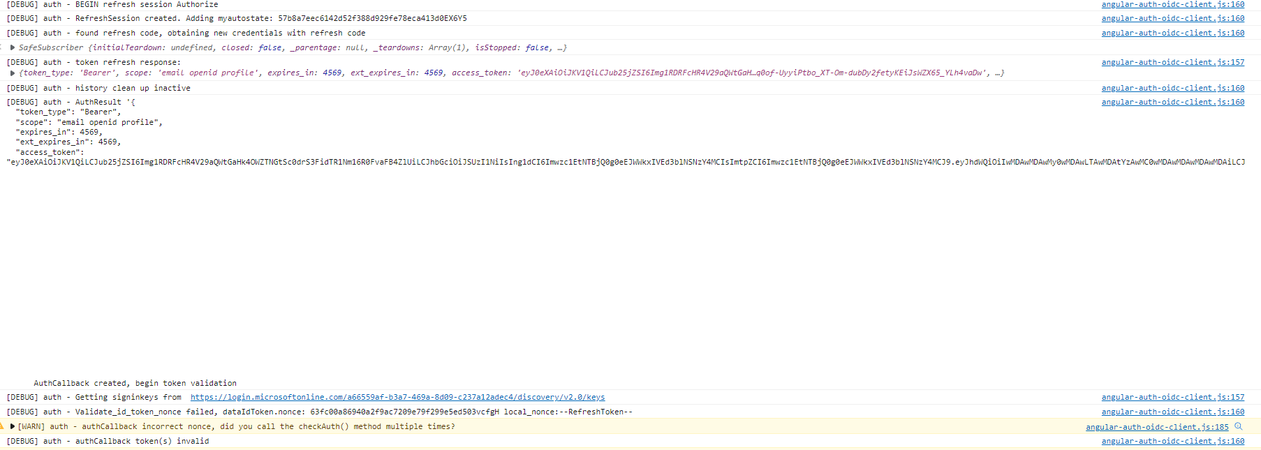 Renew with refresh token fails due to nonce check · Issue #1309 · damienbod/angular-auth-oidc ...