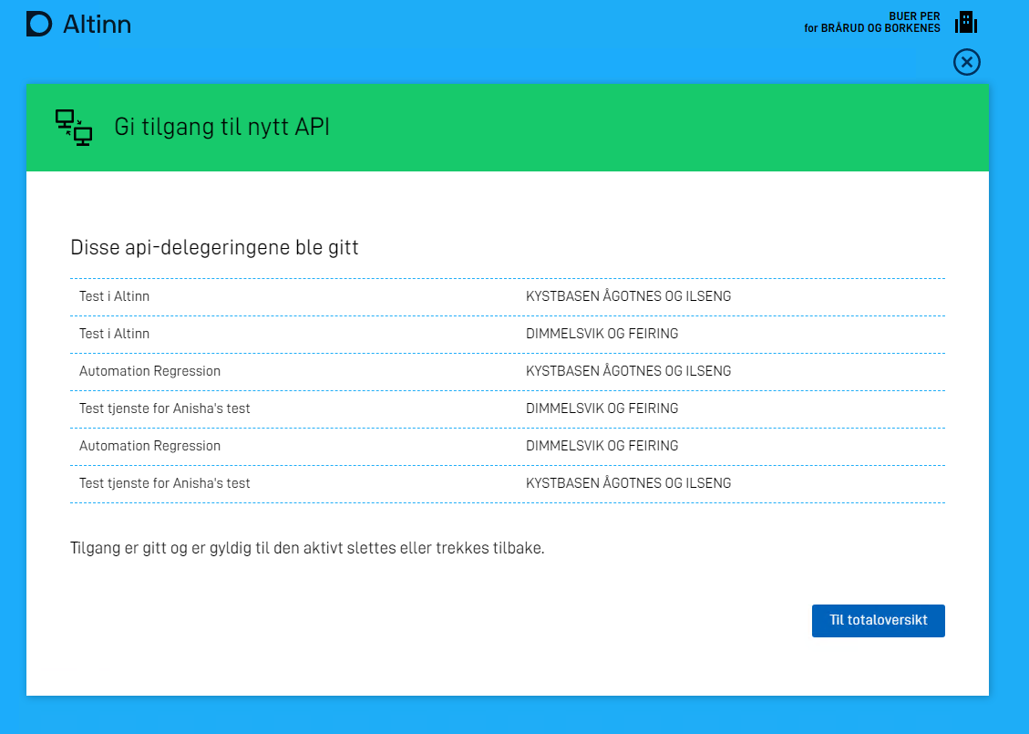 API delegering - order for displaying APIs in receipt page · Issue #390 · Altinn/altinn-access ...