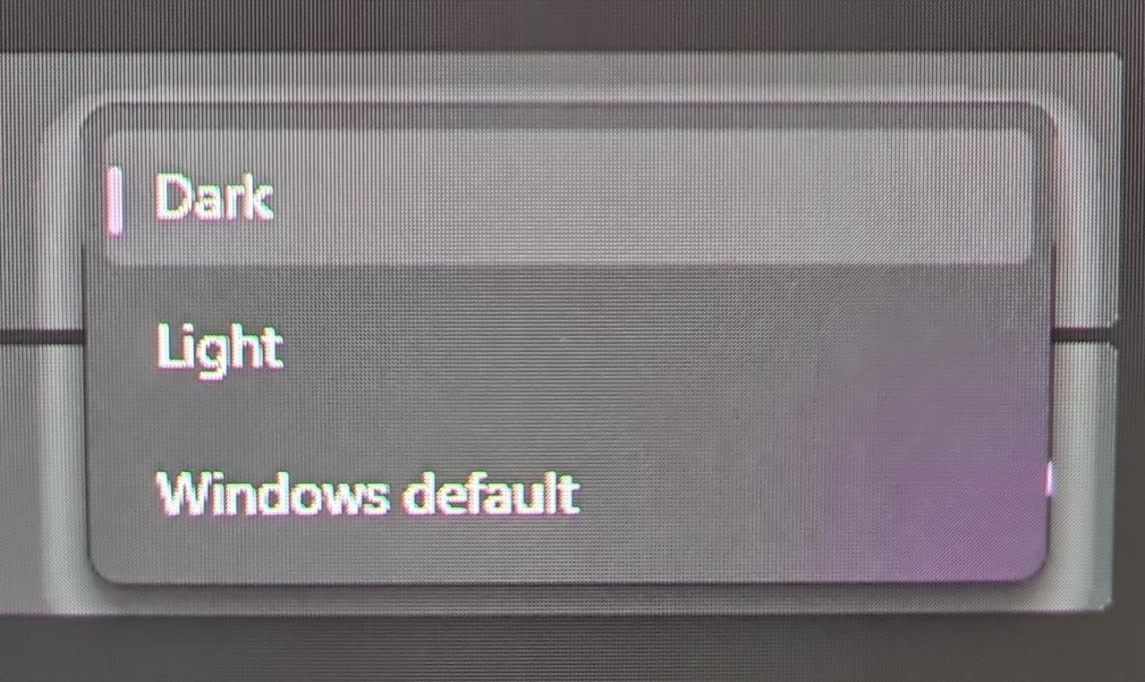 Dropdown shadows have a "halo" in dark mode with HDR · Issue #27285 · microsoft/PowerToys · GitHub
