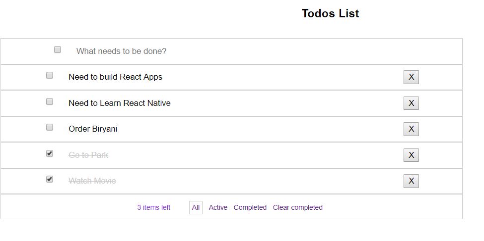 GitHub - sateesh3048/react-todo-app: Implementing todo app using react ... GitHub - sateesh3048/react-todo-app: Implementing todo app using react ...