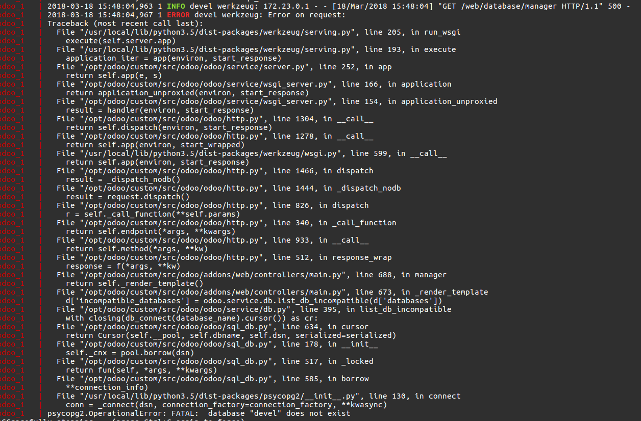 Issue To Import A New Database Backup From Odoo Interface · Issue 129 · Tecnativa Doodba · Github