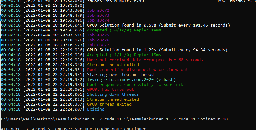 1.36 "Have not received response from pool" error · Issue #212 · sp-hash/TeamBlackMiner · GitHub